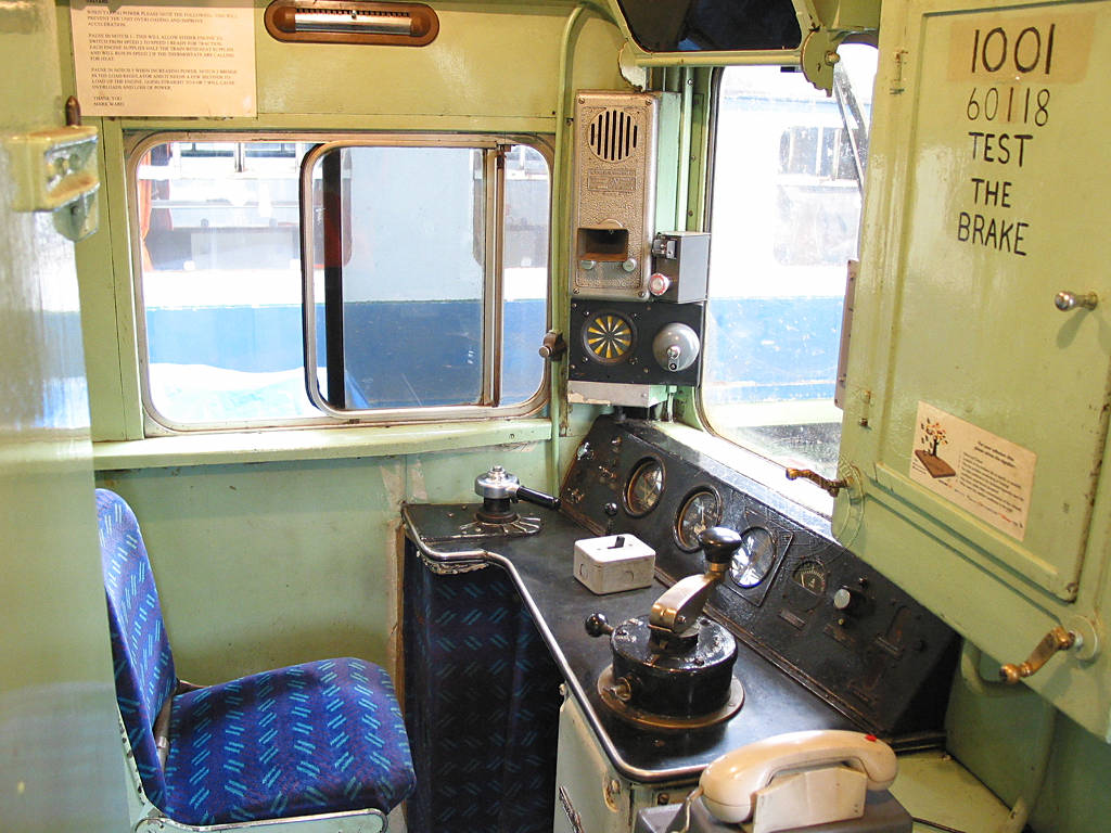 Motor coach Tunbridge Wells’s driving cab.This is a link to a larger ...