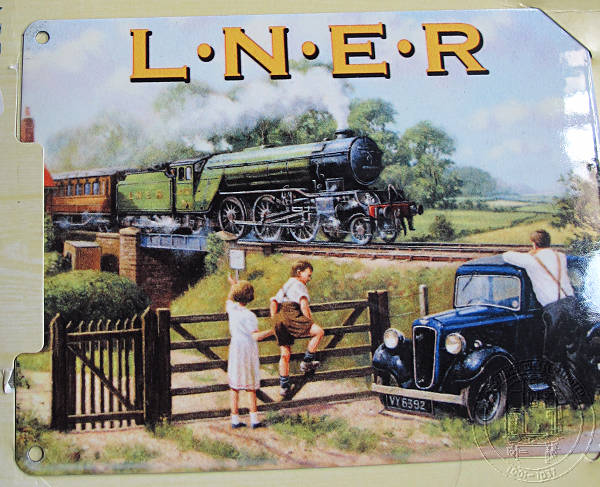 LNER metal wall plaque.This is a link to a larger version.